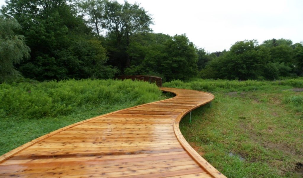 Helical Piers Walking Bridge Boardwalk Walkways | CHANCE Foundation